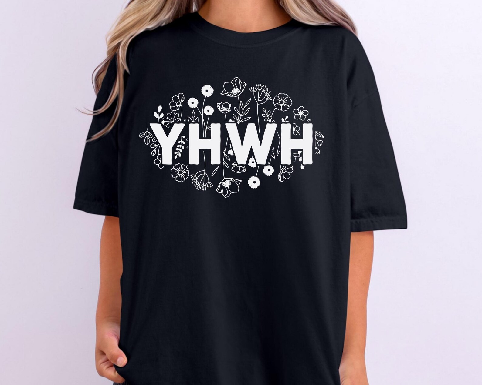 YHWH Flowers SVG, Christian T-shirt Design (digital Download) - Etsy