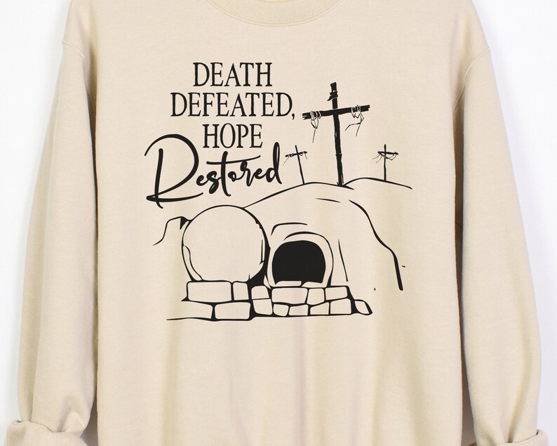 Death Defeated Hope Restored SVG PNG, Easter Resurrection (digital ...