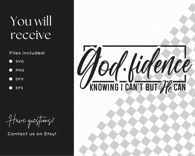 Godfidence SVG, God Fidence Svg, Christian SVG, Faith Svg, Cricut Svg ...