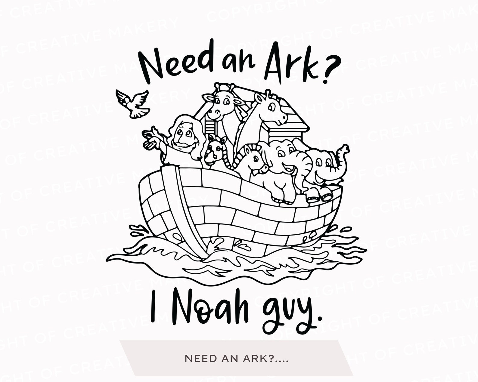 Need an Ark? SVG PNG | Child Svg | DTF File | Christian File | Faith ...