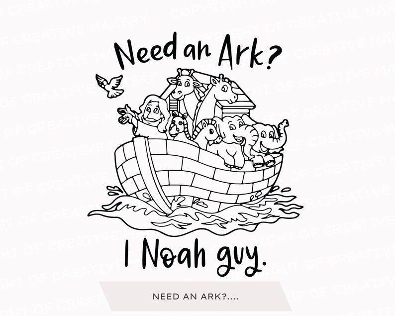 Need an Ark? SVG PNG | Christian Child Design (digital Download) - Etsy