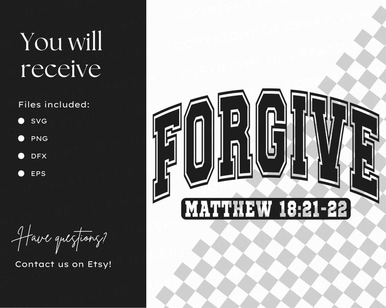 Forgive Sport SVG, Christian Faith T-shirt Design (digital Download) - Etsy