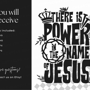 Power in Jesus Name SVG, Christian Faith, Inspirational Cricut (digital ...