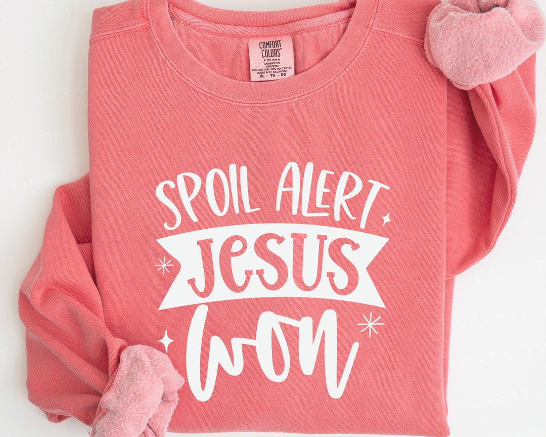 Spoil Alert Jesus Won SVG, Easter SVG, Easter PNG, Jesus Svg, Faith Svg ...