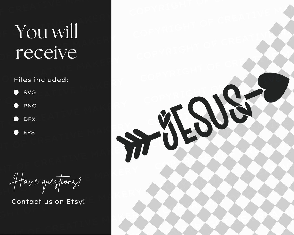 Jesus Arrow SVG, Faith Svg, Bible Svg, Christian Svg, God Svg, Jesus ...