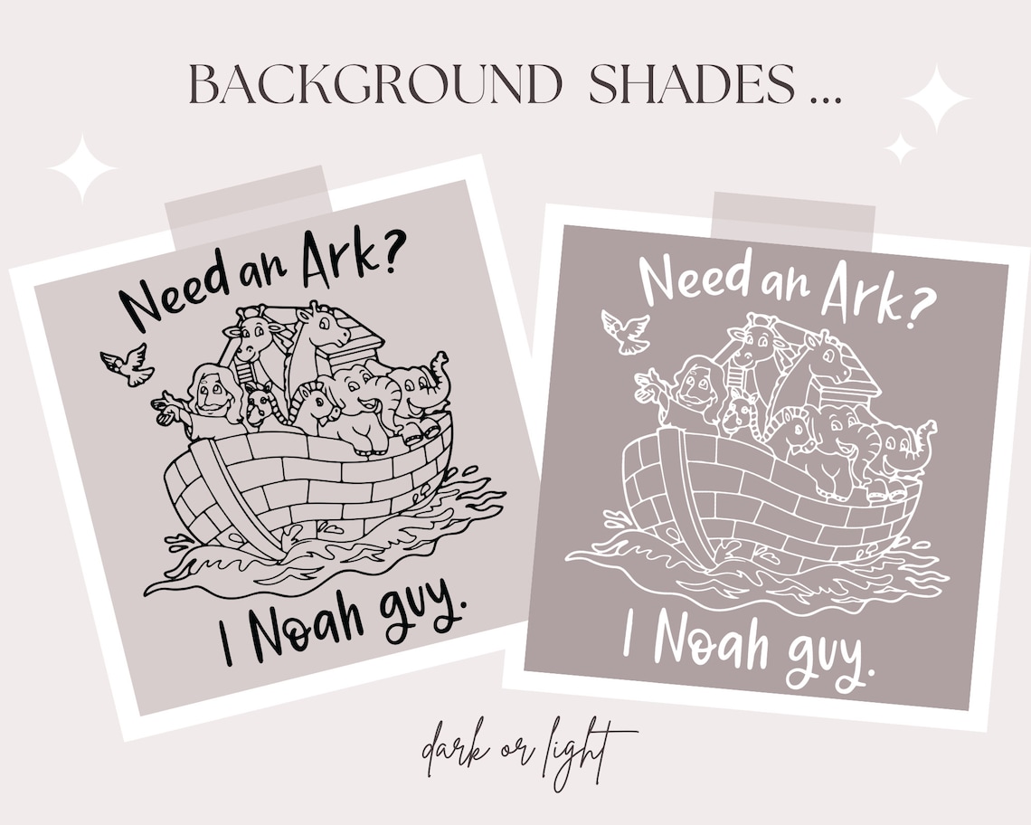 Need an Ark SVG PNG Child Svg DTF File Christian File Faith Svg Tshirt ...
