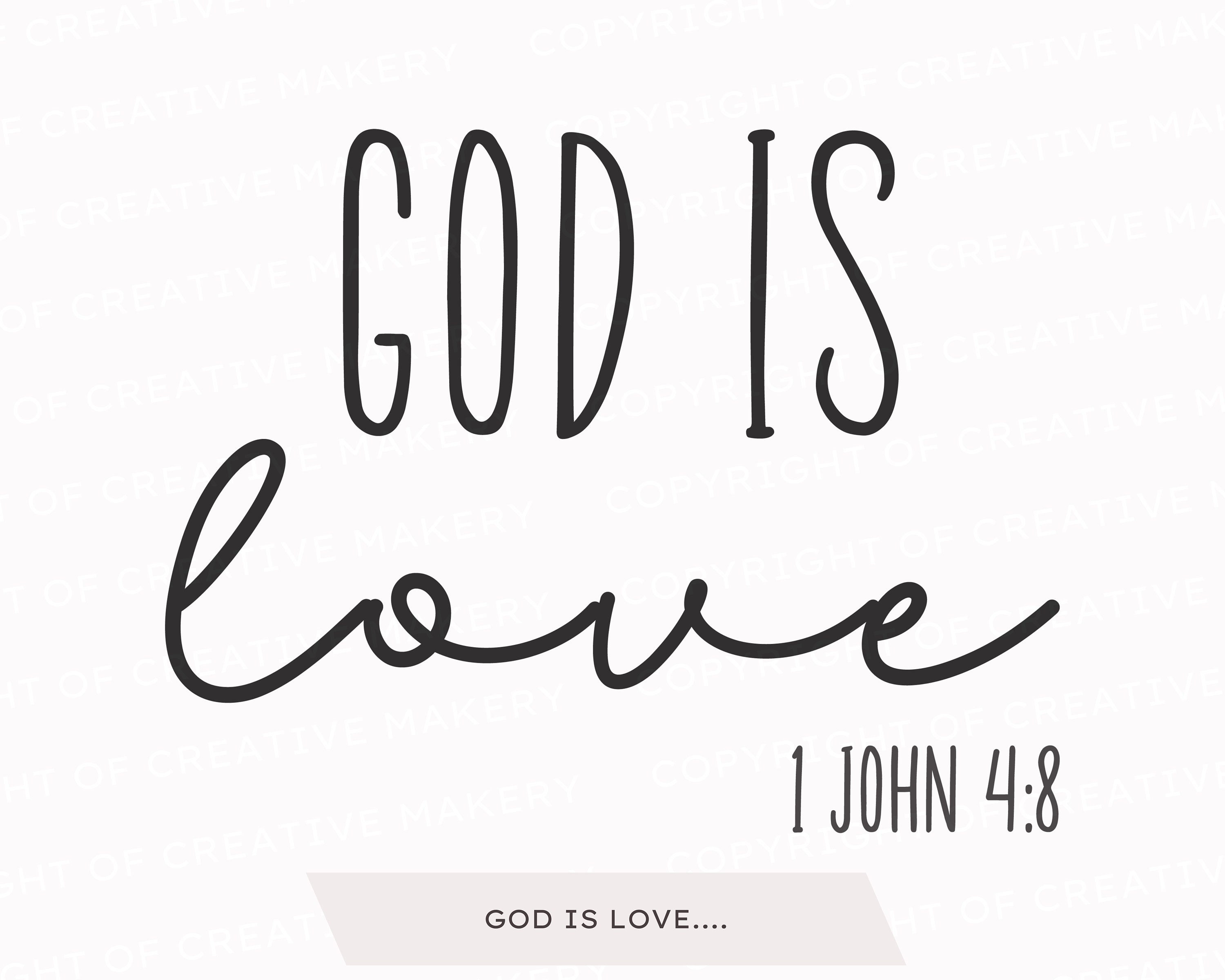 God is Love SVG Christian Faith Svg Bible Verse Svg Jesus - Etsy