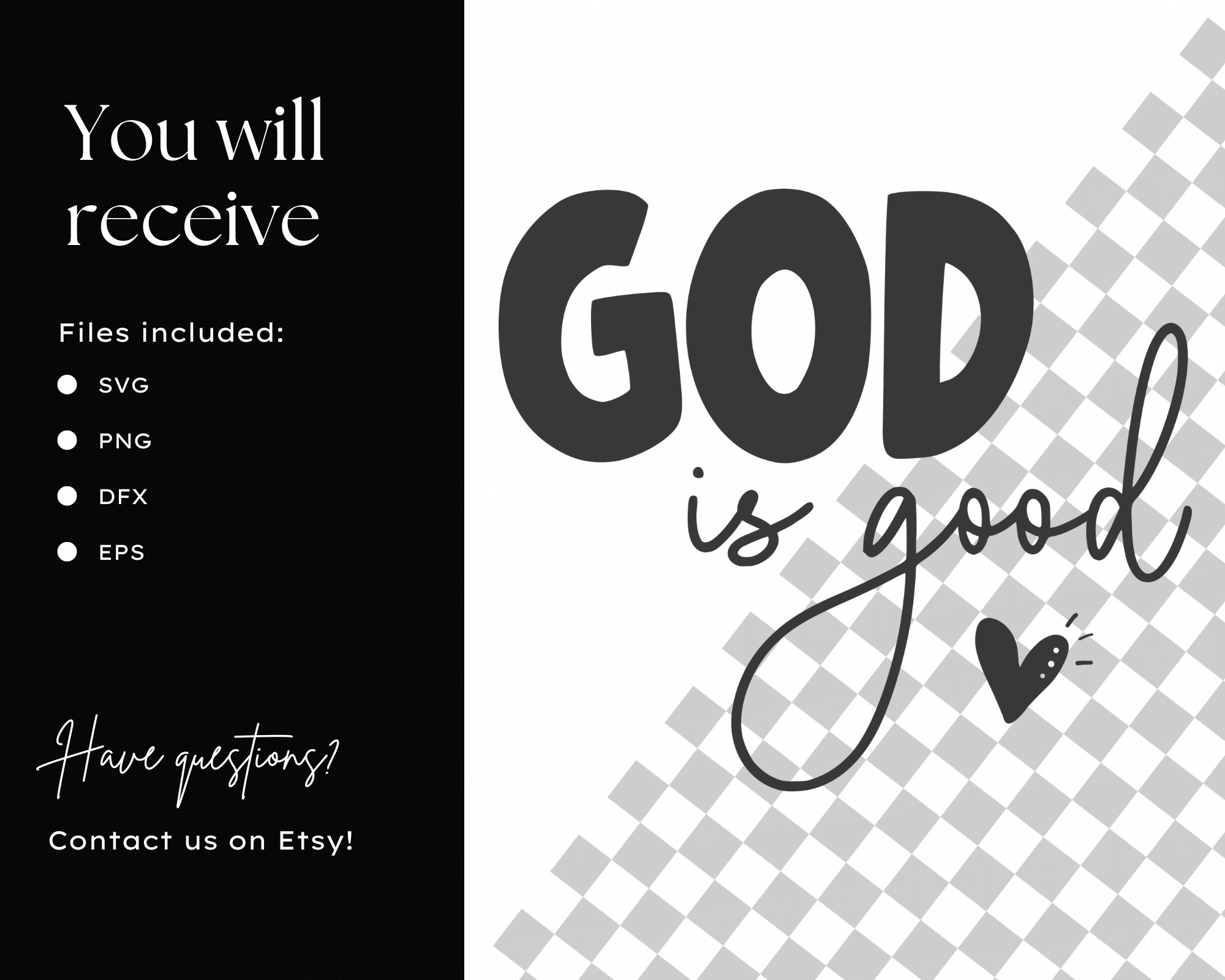 God is Good Heart SVG PNG, Christian Svg, Tshirt Svg, Sweatshirt Svg ...