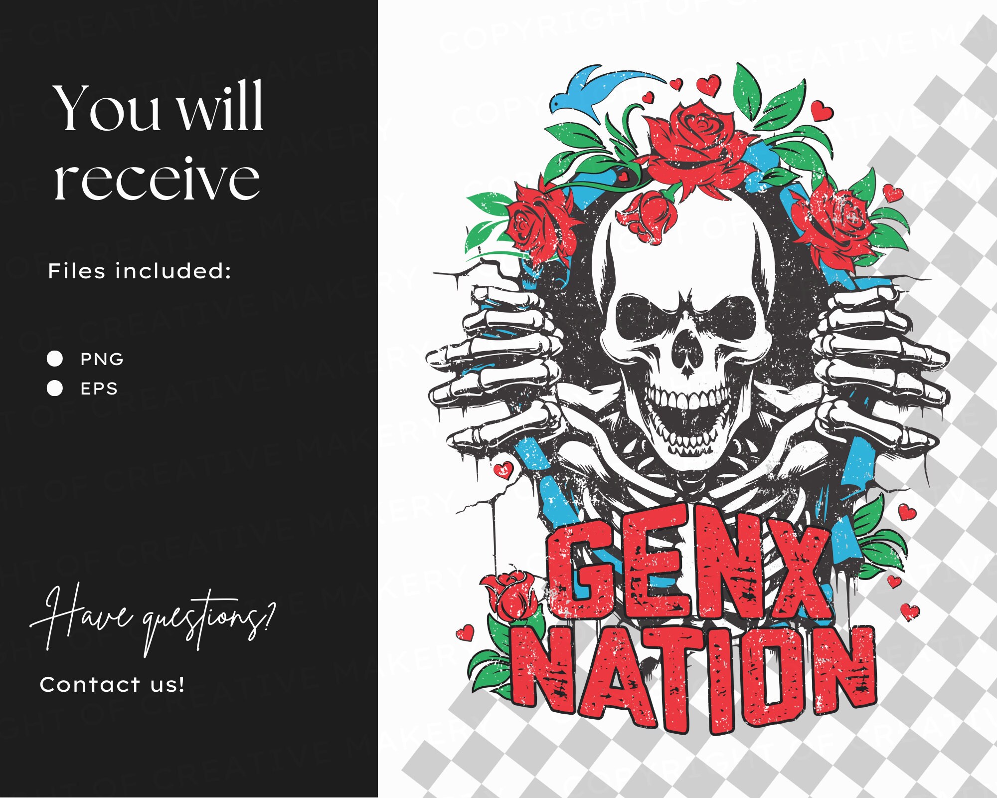 Genx Nation PNG, Sublimation PNG, Digital Download, Generation X Png ...