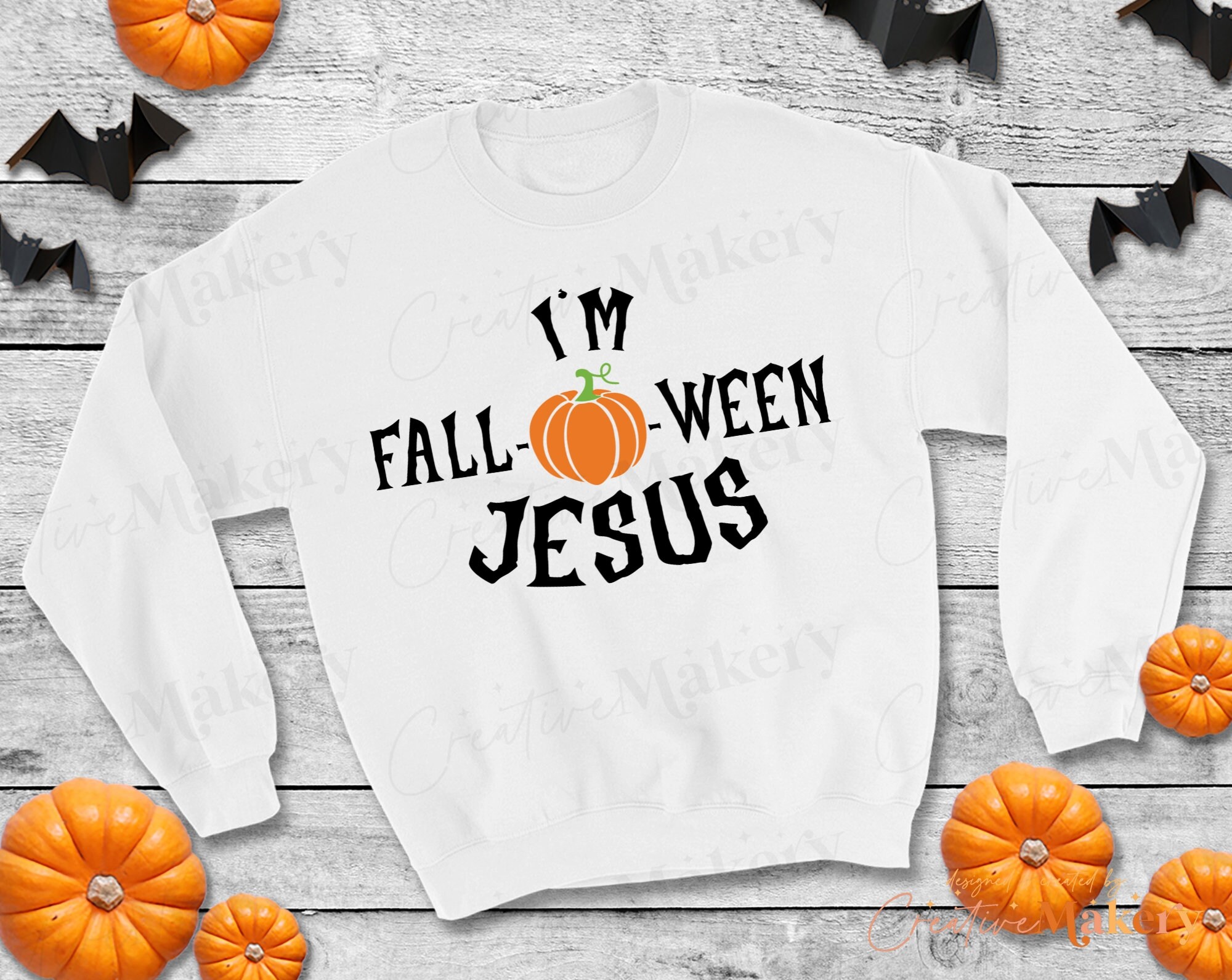 I'm Fall-o-ween Jesus SVG Christian Halloween SVG - Etsy