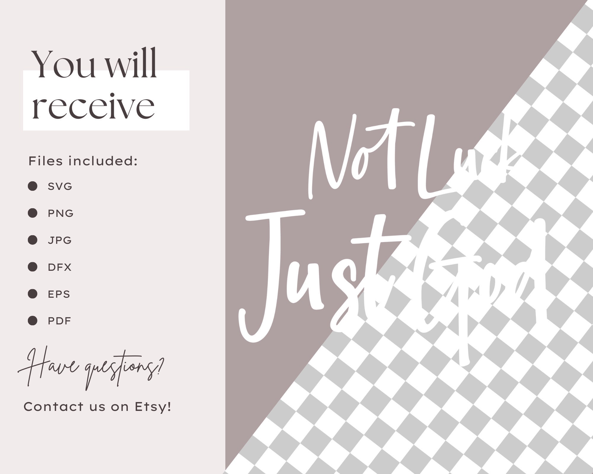 Not Luck Just God SVG PNG Christ Svg Silhouette Commercial Use Svg God ...