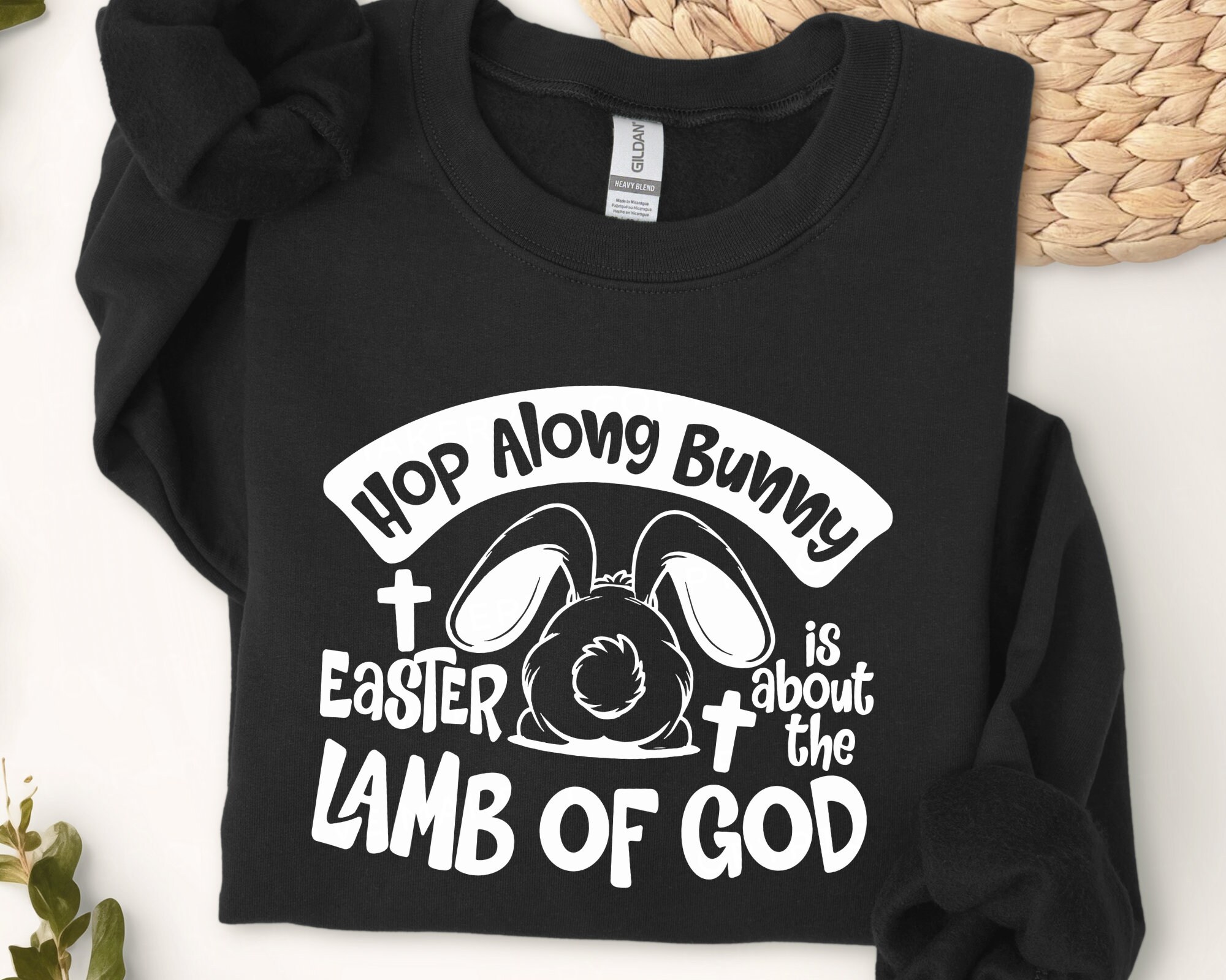 Hop Along Bunny Easter SVG, Christian Cut File (digital Download) - Etsy