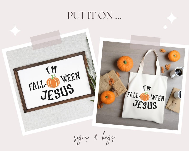 I'm Fall-o-ween Jesus SVG Christian Halloween SVG - Etsy