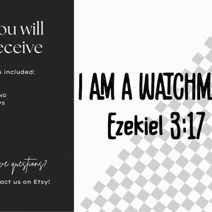 Watchman Christian PNG Sublimation | Prayer Warrior Design (digital ...