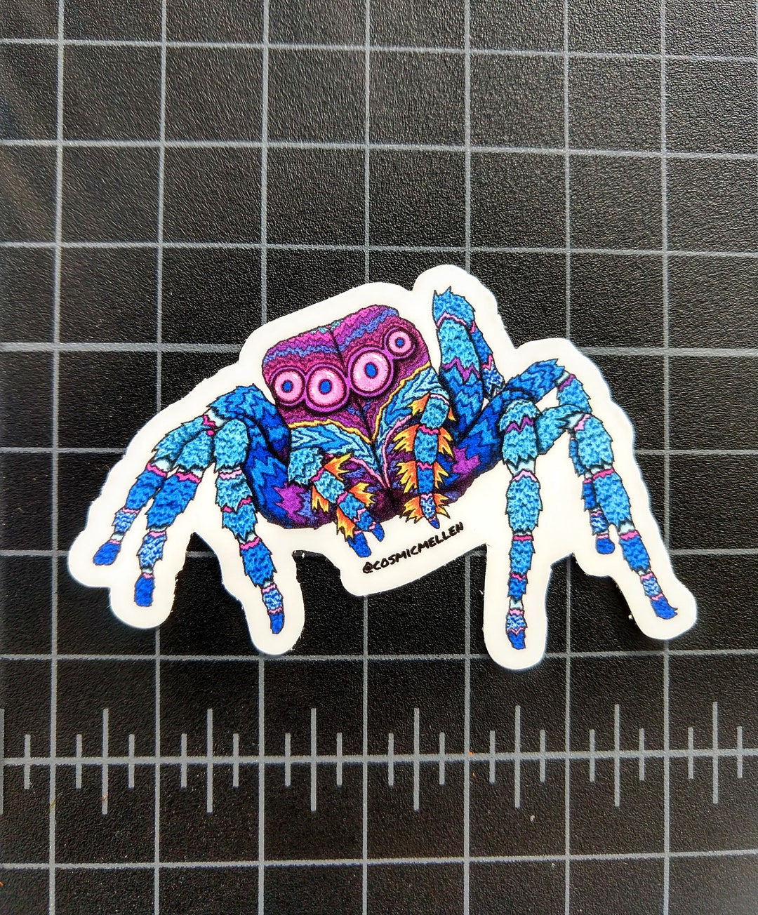 Sticker | Psychedelic Spider | Water Bottle Sticker | Trippy Sticker ...