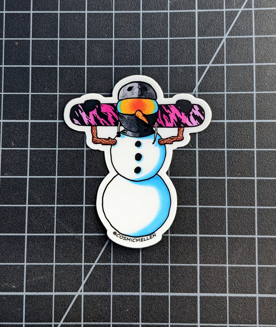 Sticker | Winter Sports | Laptop Sticker | Snowboard Sticker | Flask ...