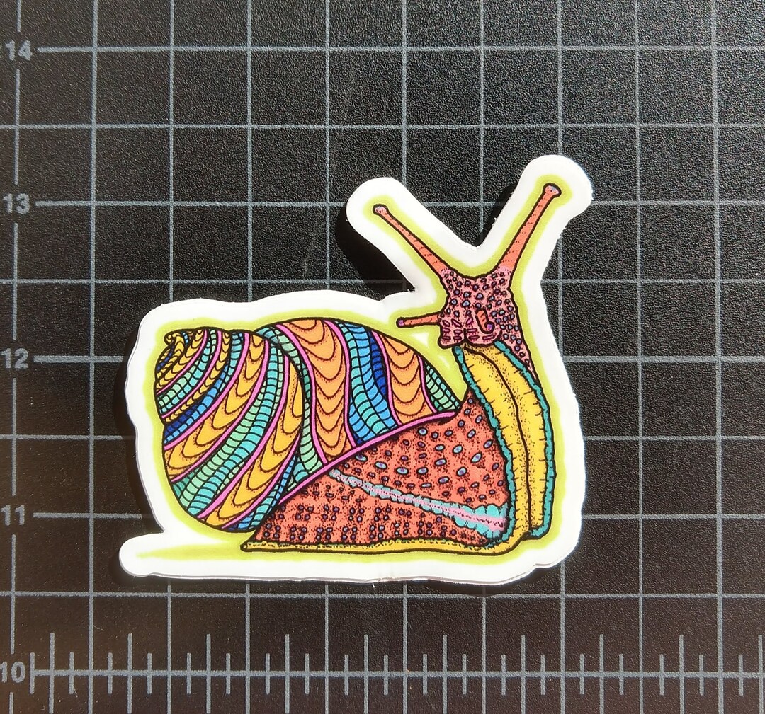Sticker | Psychedelic Snail | Psychedelic Sticker | Trippy Sticker ...