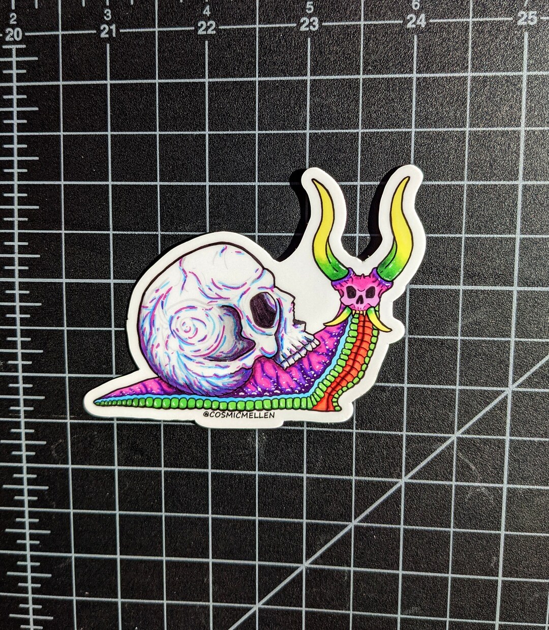 Sticker | Trippy Sticker | Demon Snail | | Laptop Sticker | Snail ...