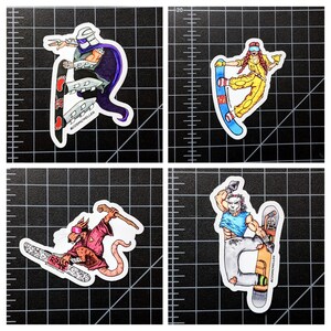 TMNT Snowboard Sticker Pack | TMNT Stickers | Water Bottle Stickers ...