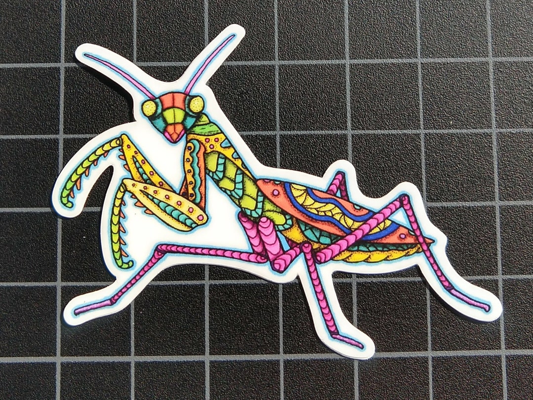 Sticker | Mantis Sticker | Laptop Sticker | Water Bottle Sticker ...