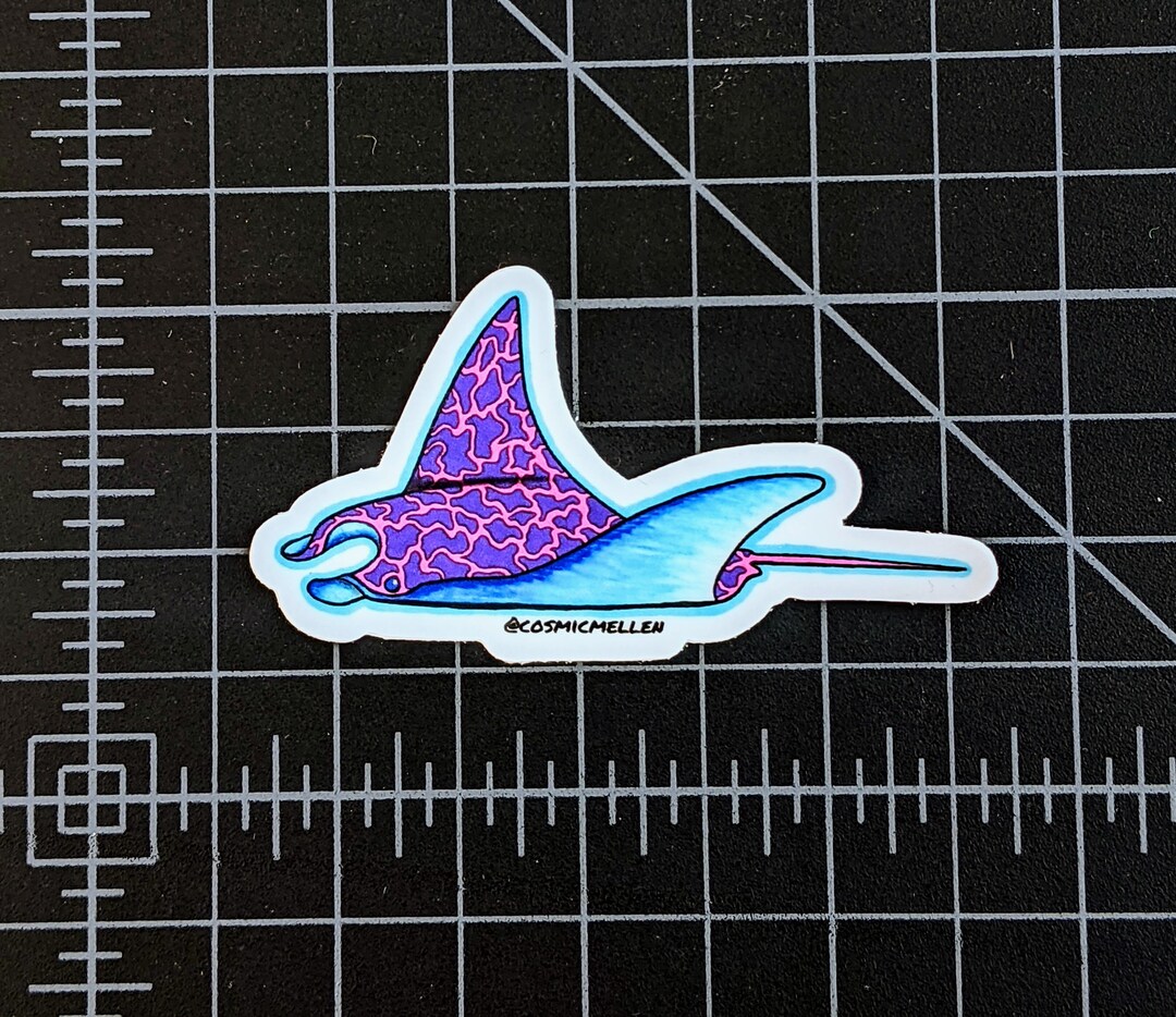 Sticker | Manta Ray Sticker | Water Bottle Sticker | Laptop Sticker ...