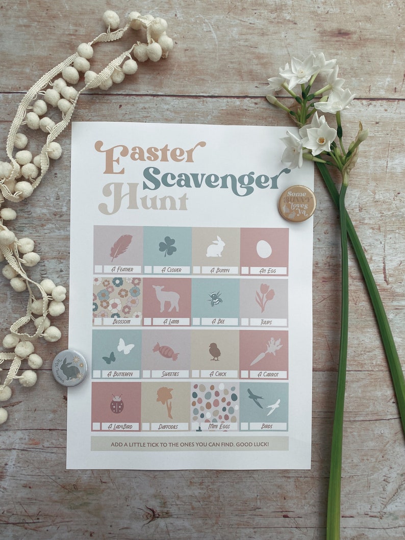 Easter Scavenger Hunt: Printable Digital Download Activities - Etsy