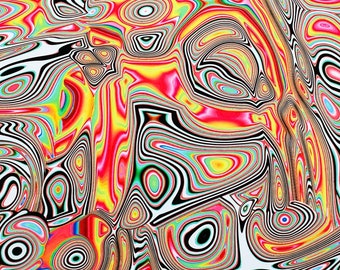 psychedelic pattern fabric