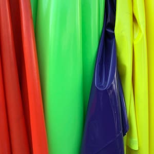 New Neon Colors 4 Way Stretch Poly Latex or Foil Fabric Sold by the ...