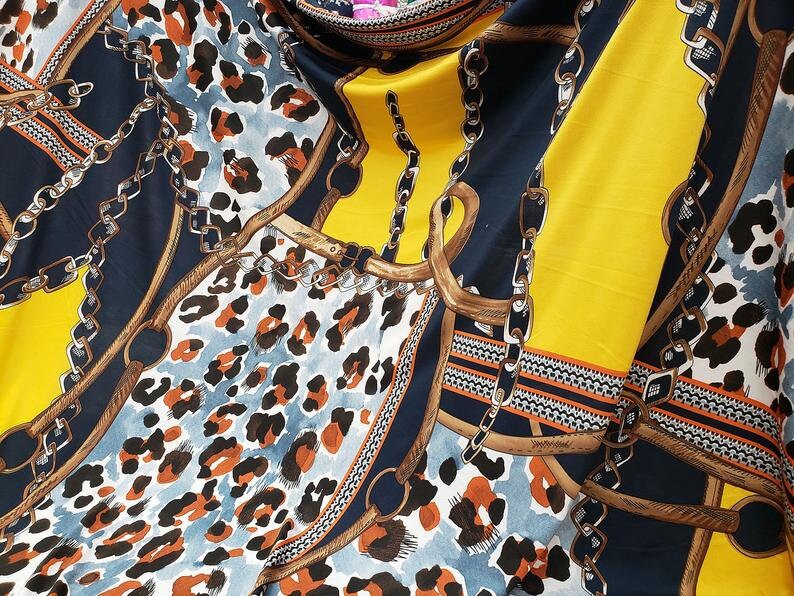 Chains and belts with leopard all over print on ITY 4 way | Etsy