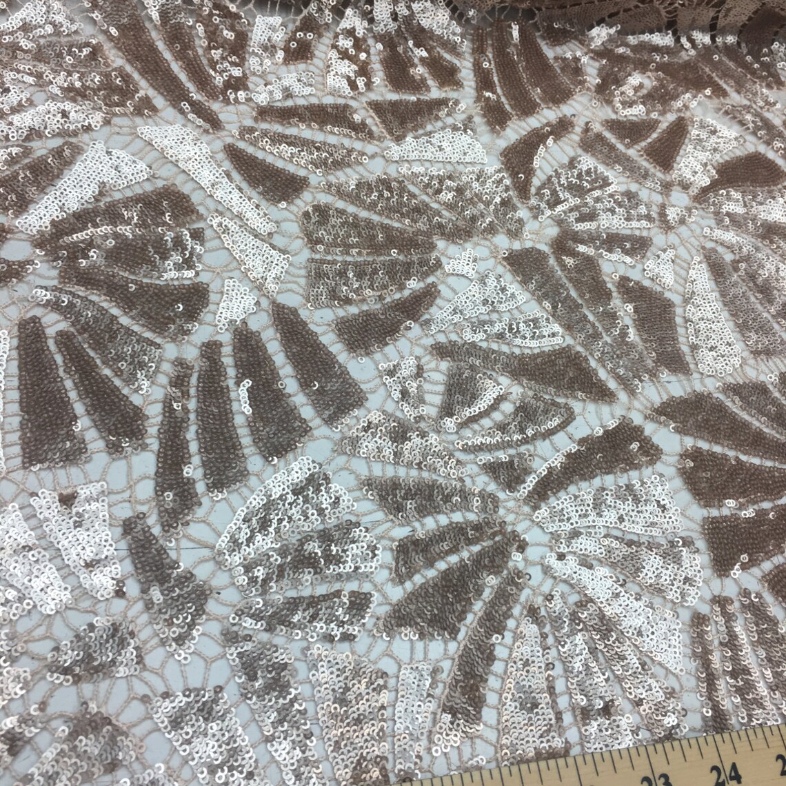 Blush Geometric High End Celebrity Sequins Fabric Sold by the Yard - Etsy