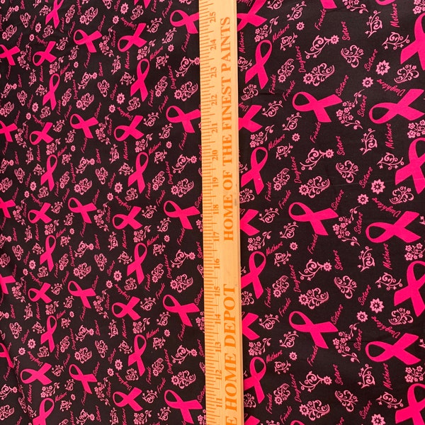 Breast Cancer Fabric by the Yard - Etsy