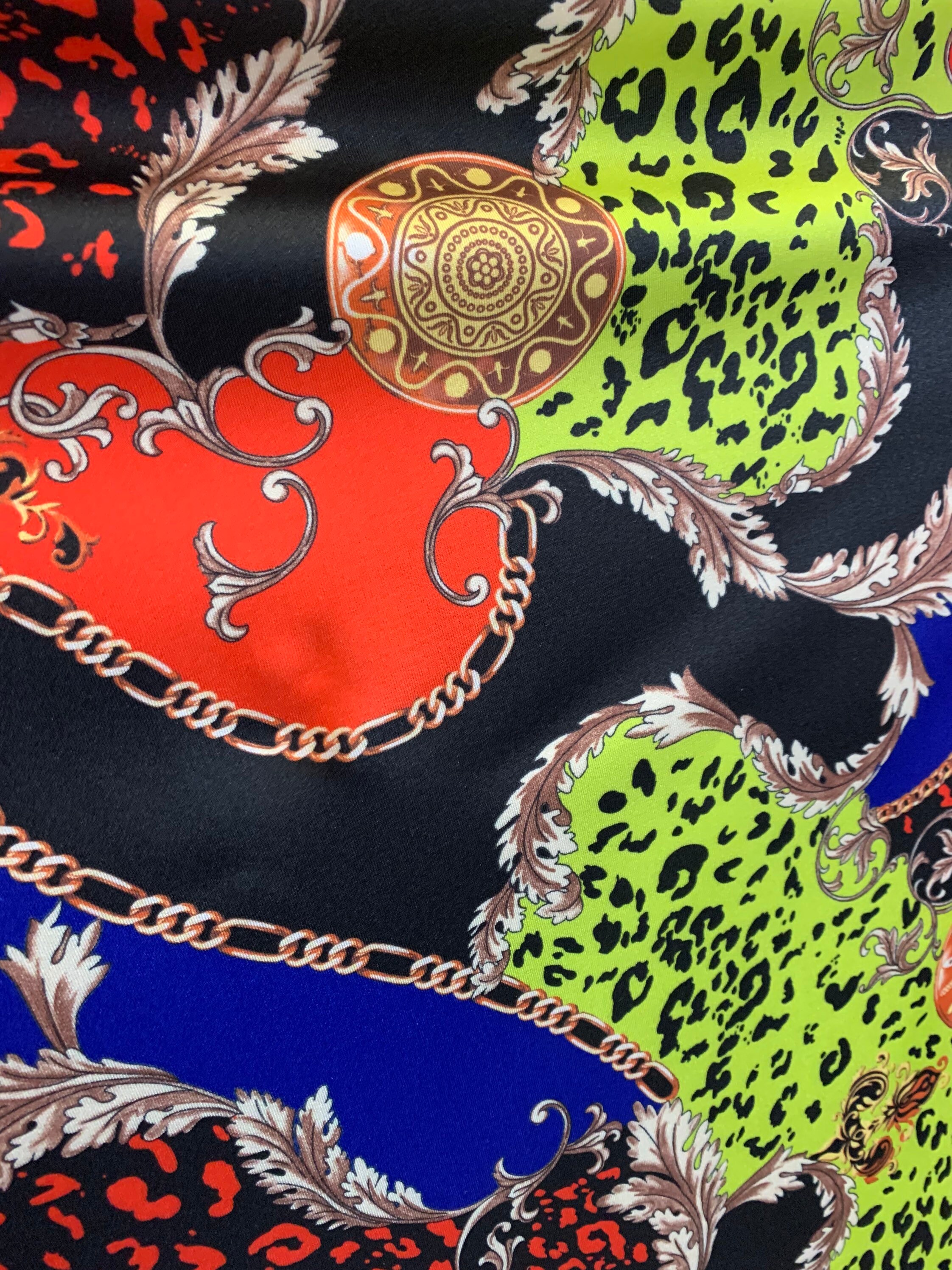 Designer Print Chains With Leopard With Beautiful Colors on 4 Way ...