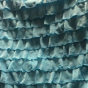 2" Ruffle Fabric Aqua Blue Color 54" Ich Sold by Yard - Etsy