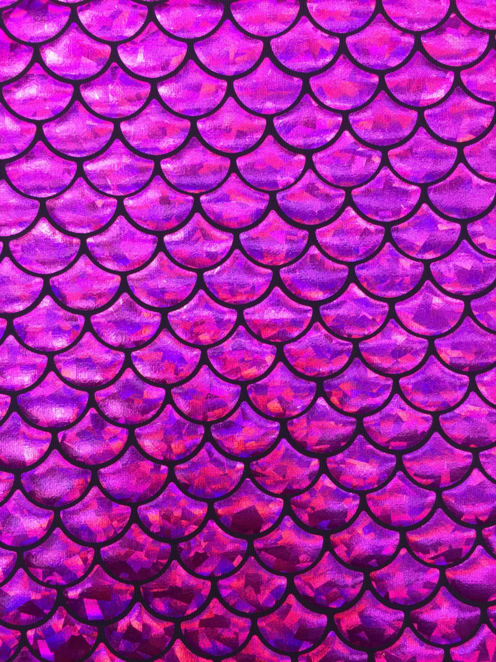 4way Stretch Mermaid Fish Scales Spandex Foil Fabric Sold by - Etsy