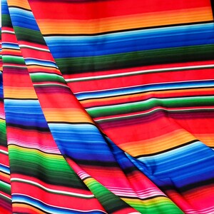Sarape Stripes Print 4way Stretch Nylon Spandex Fabric (la20fabrics) - Etsy