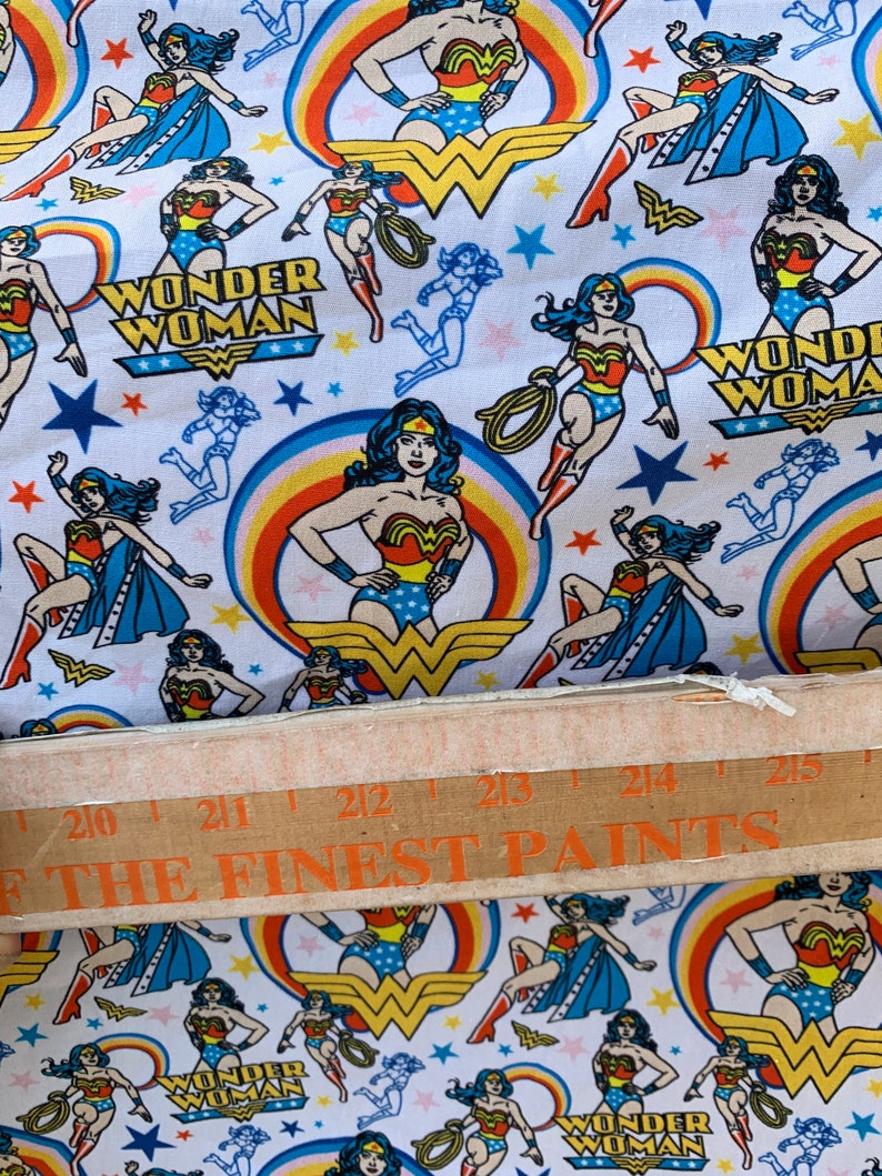 100% Cotton Wonder Woman Print Fabric for Face Masks Fabric - Etsy