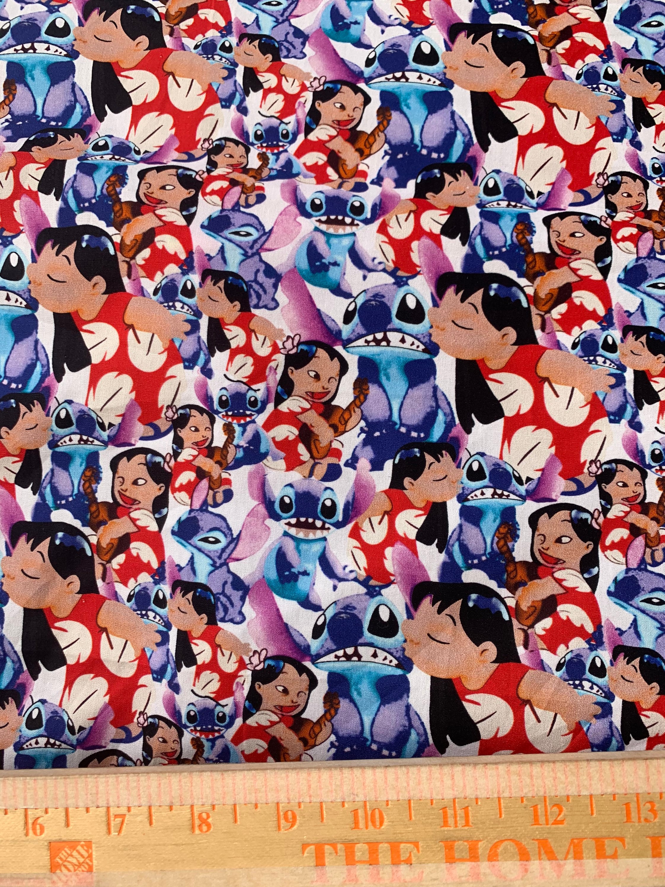 100% Cotton Lovely Lilo and Stitch Print Fabric for Face Masks | Etsy