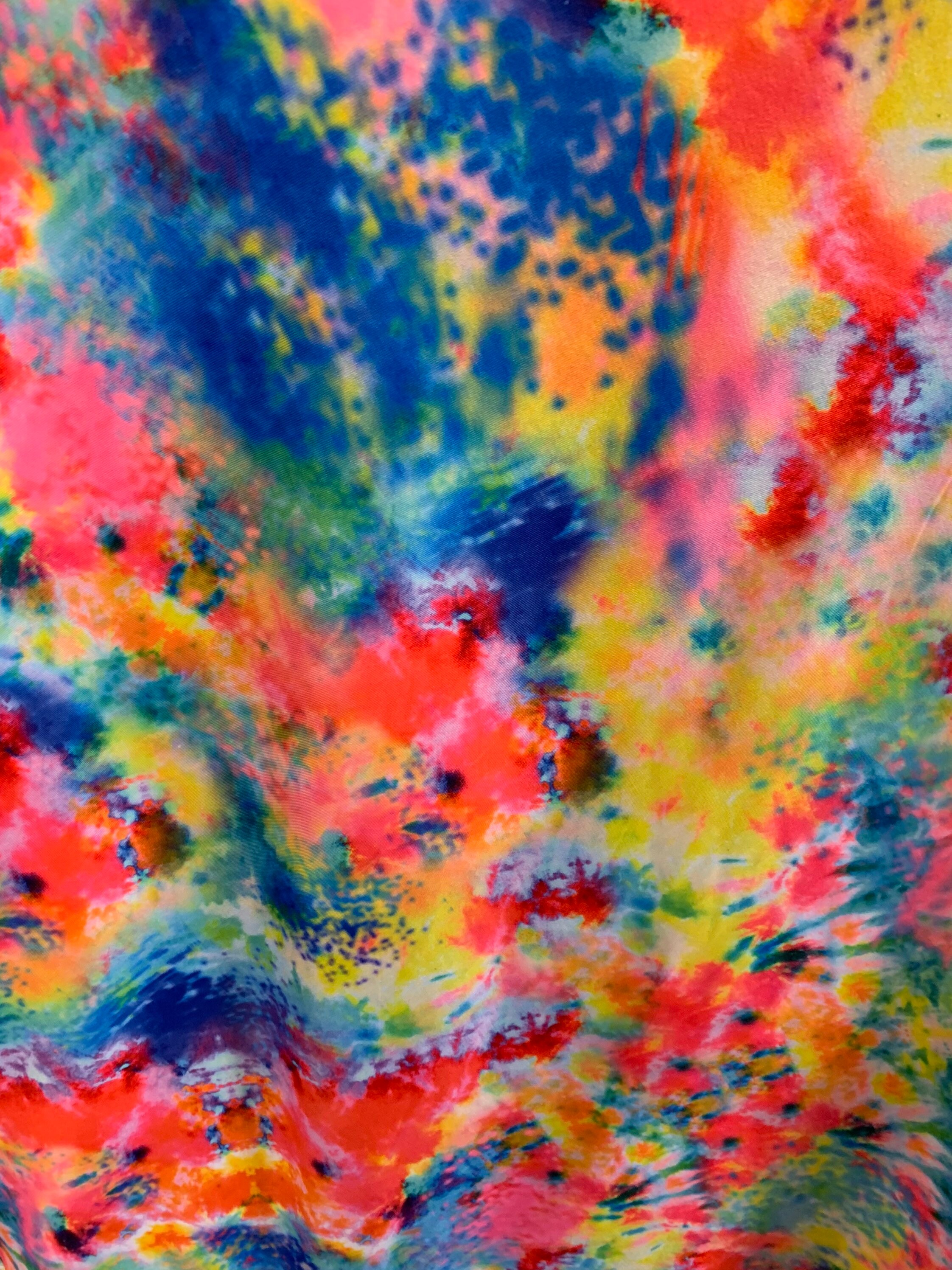 Tie Dye Snake on 4 Way Stretch Nylon Fabric 60” Inch Wide Sold by the ...