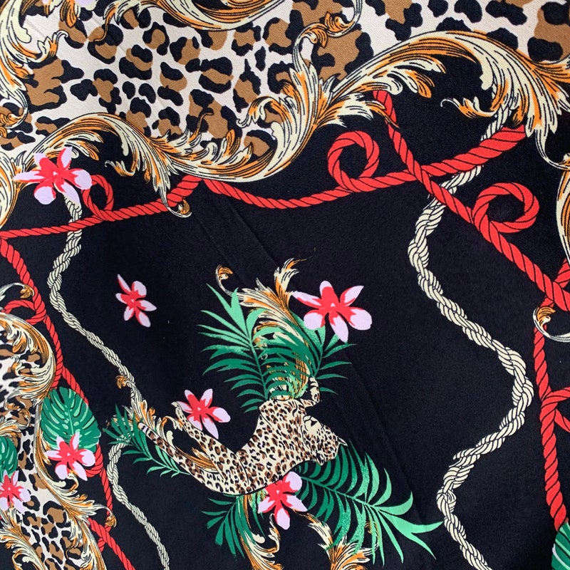 Chain Print Fabric - Etsy