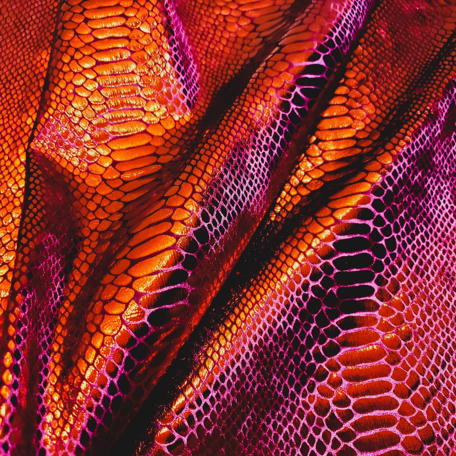 Metallic Foil Snake Scale Velvet Fabric - 60" Wide - Etsy