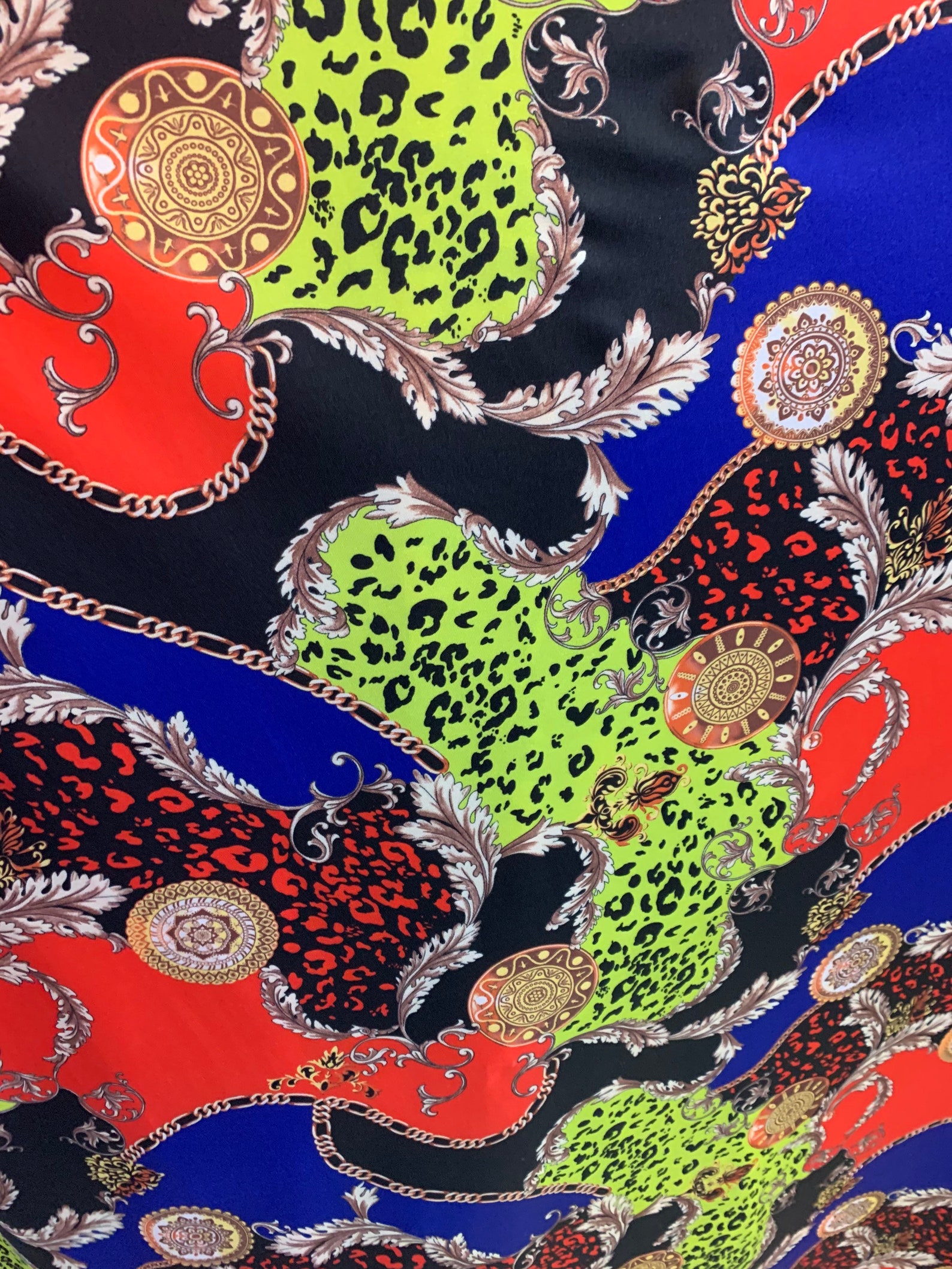 Designer Print Chains With Leopard With Beautiful Colors on 4 Way ...