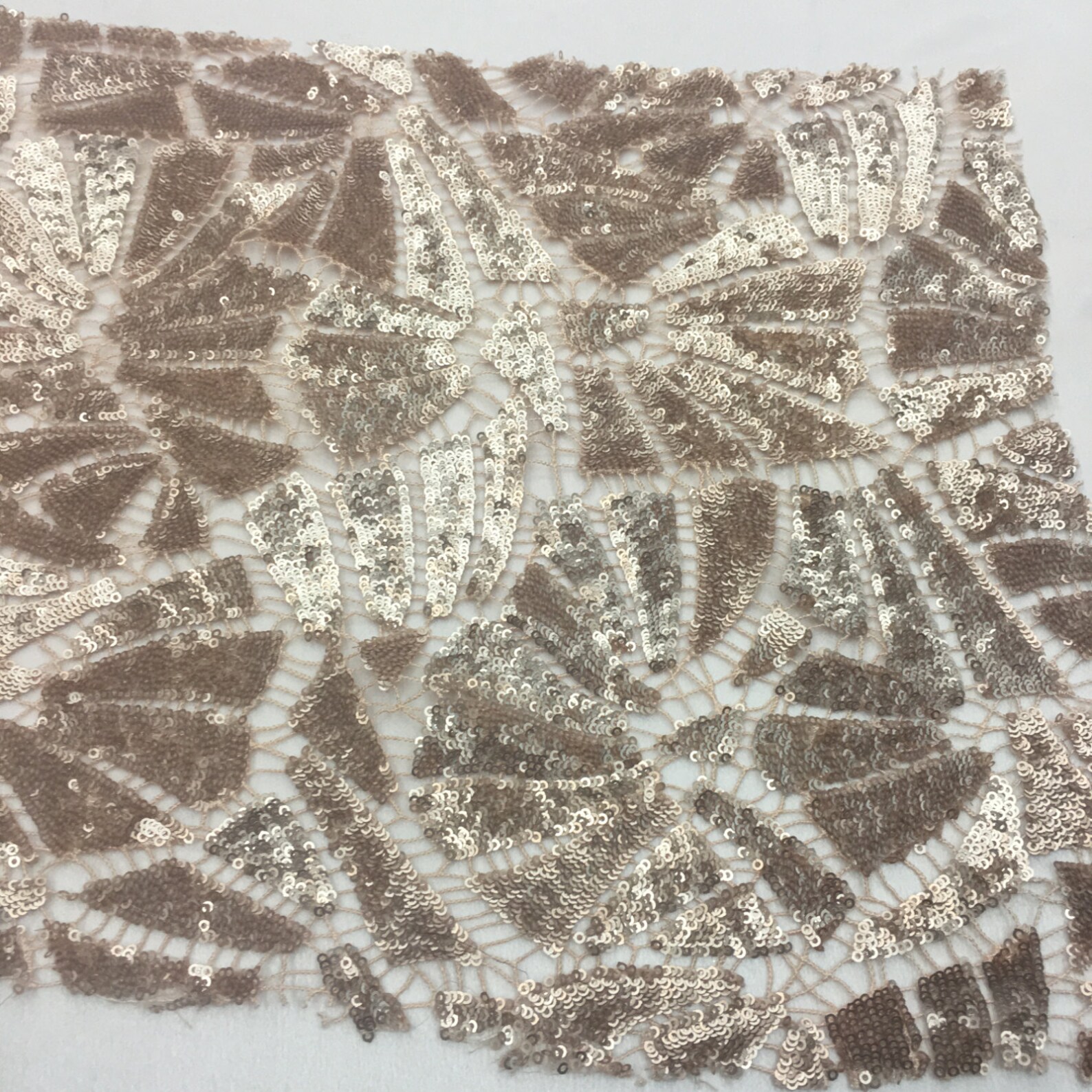 Champagne Gold Geometric High End Celebrity Sequins Fabric - Etsy