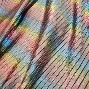 Rainbow Foil Stretch Velvet Fabric, Apparel Sewing, Sold by the Yard - Etsy