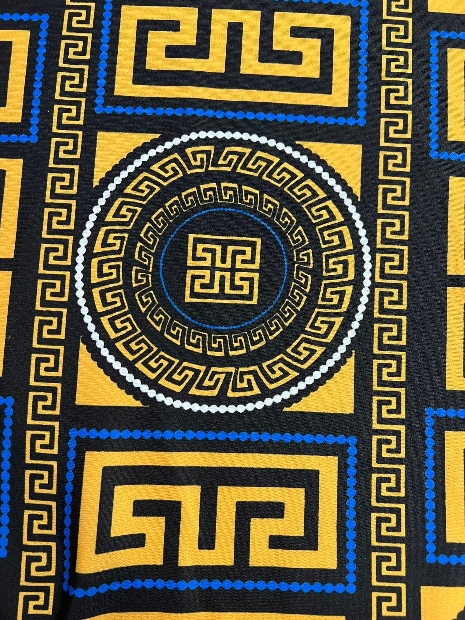 Greek Design on One Way Stretch Techno Fabric Sold by the Yard - Etsy