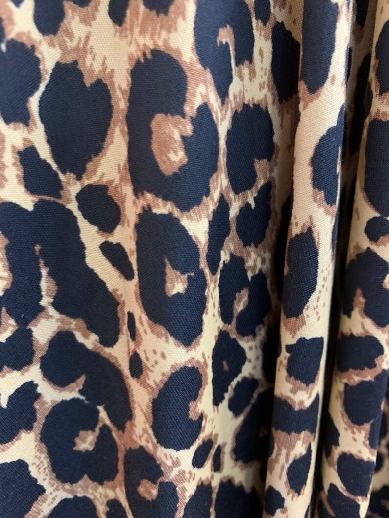 Cheetah Leopard Black Brown and Champagne Color on 4 Way - Etsy