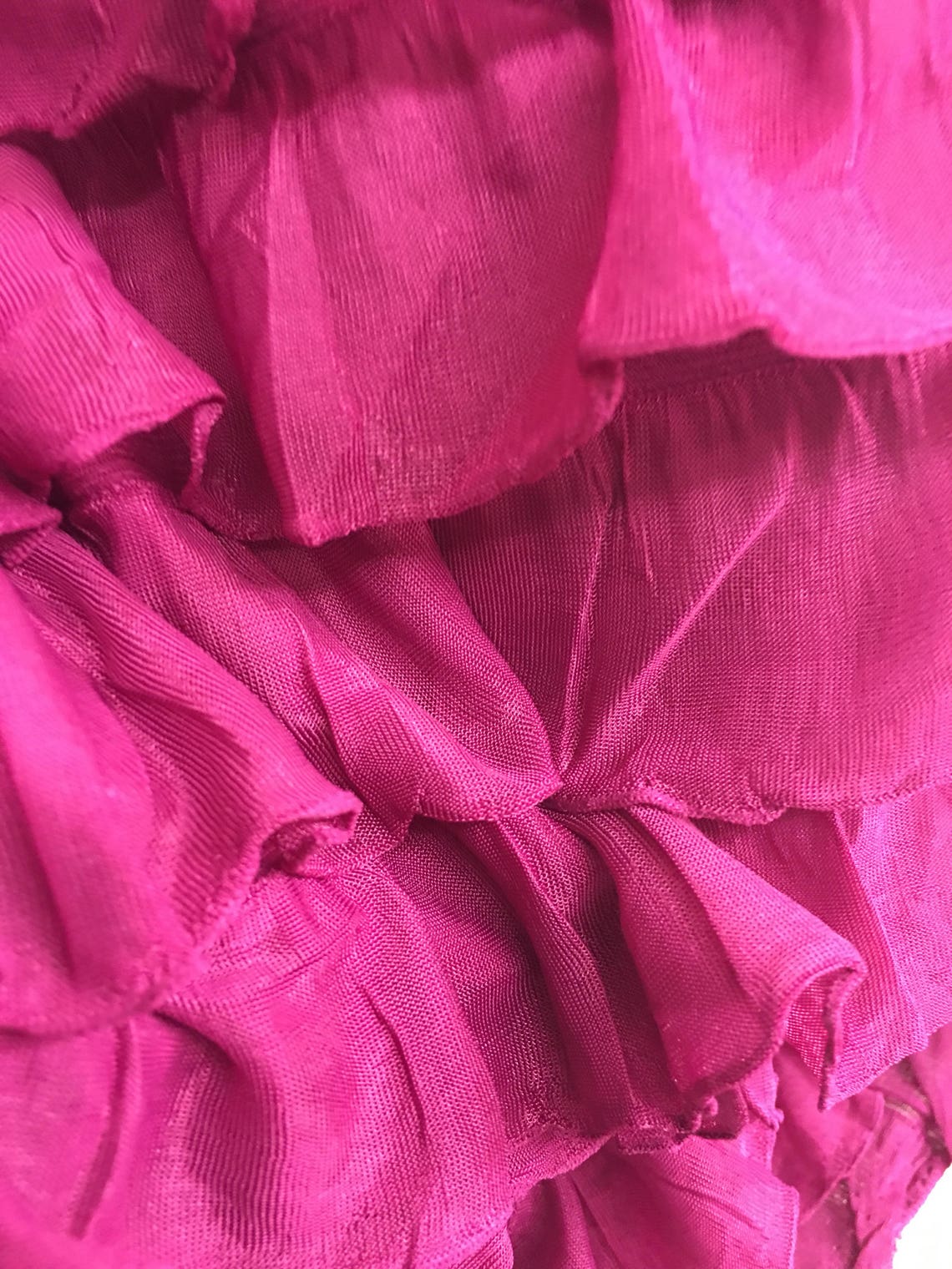 2 Ruffle Fabric Fuchsia Color 54 Ich Sold by Yard - Etsy