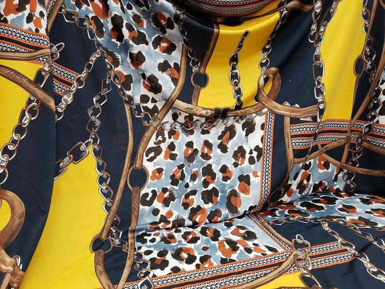 Chains and belts with leopard all over print on ITY 4 way | Etsy