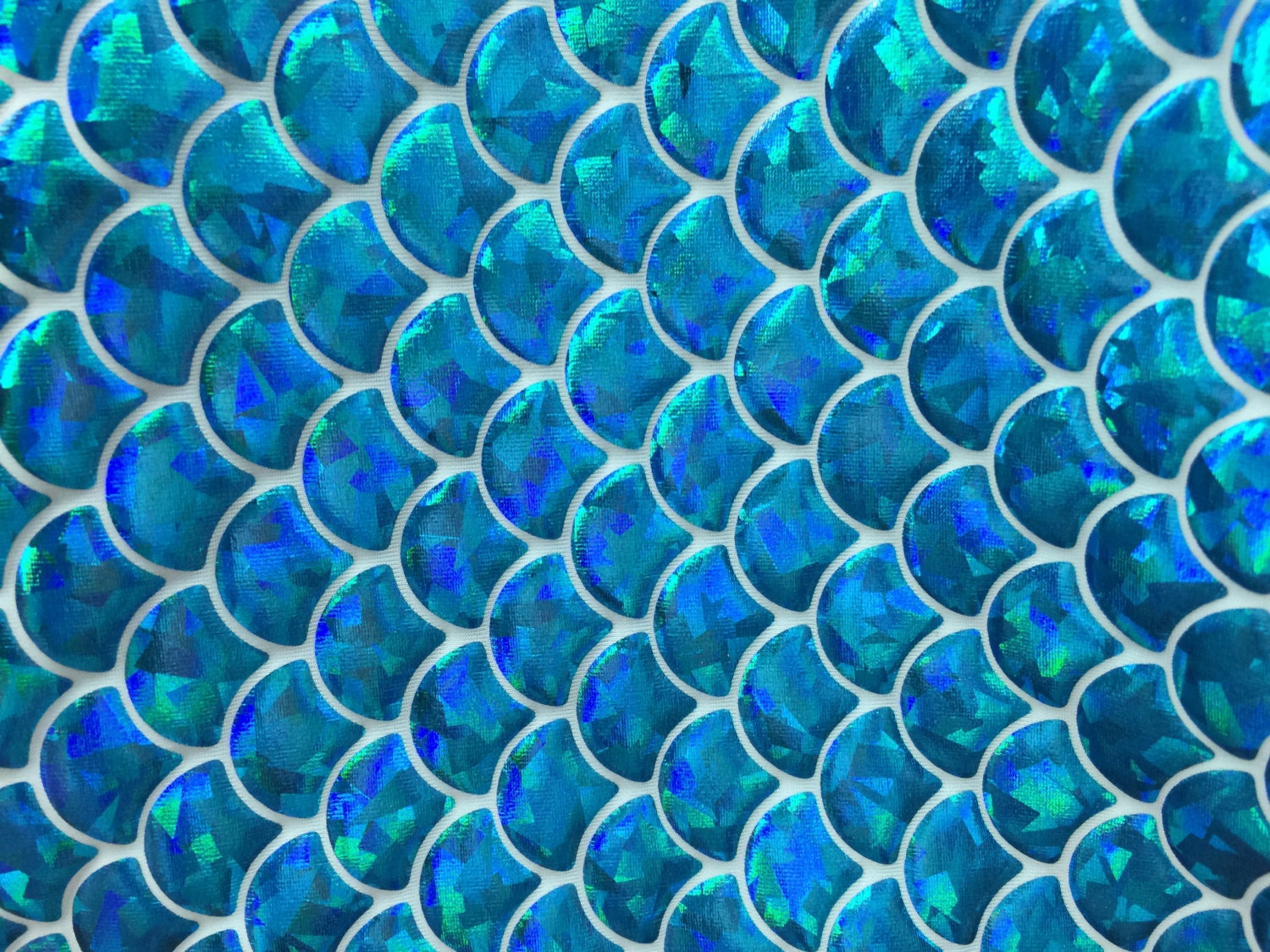4way Stretch Mermaid Fish Scales Spandex Foil Fabric Sold by - Etsy