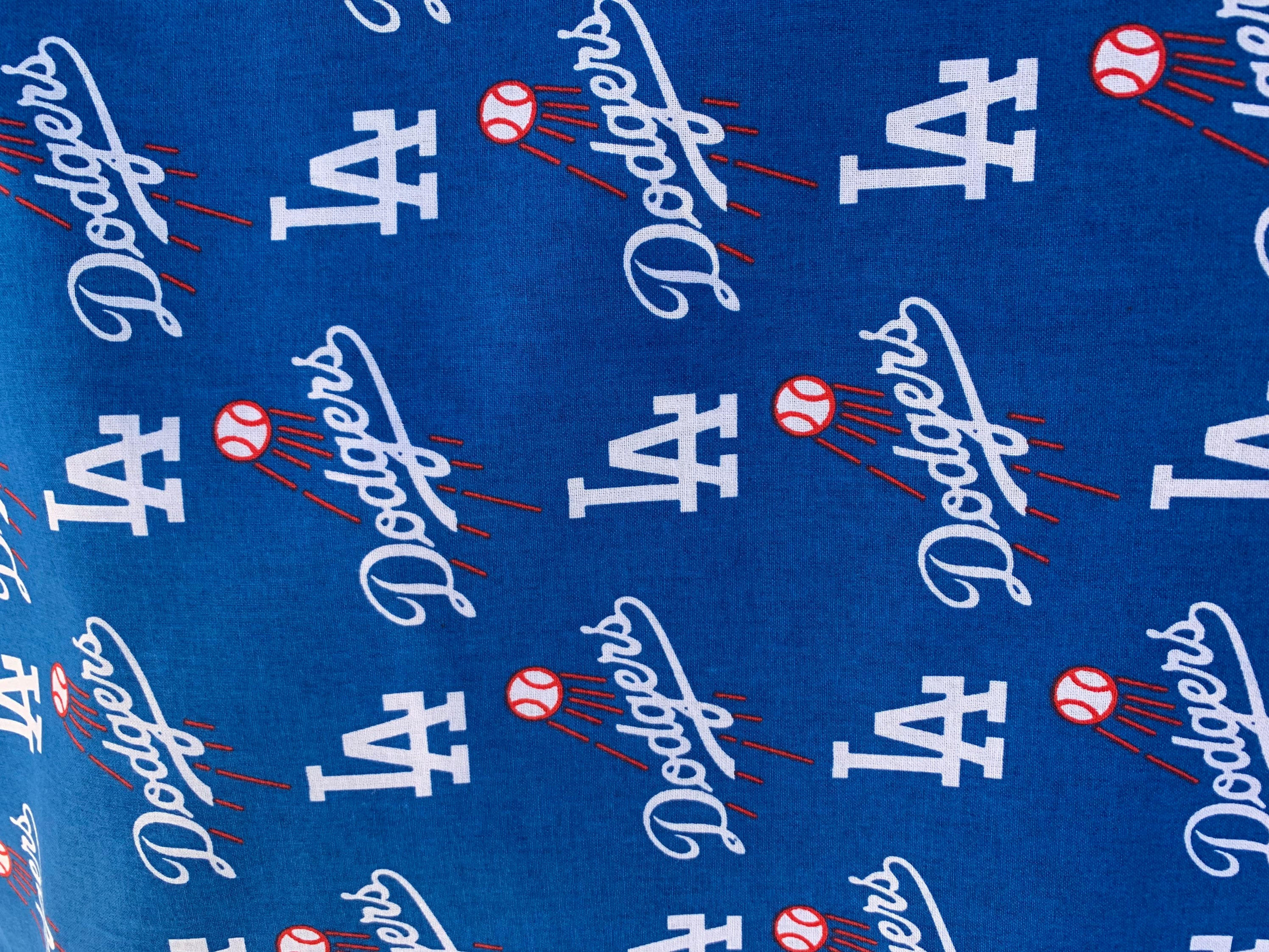 Dodgers LA Dodger Material MLB Trademark 100% Cotton Fabric - Etsy