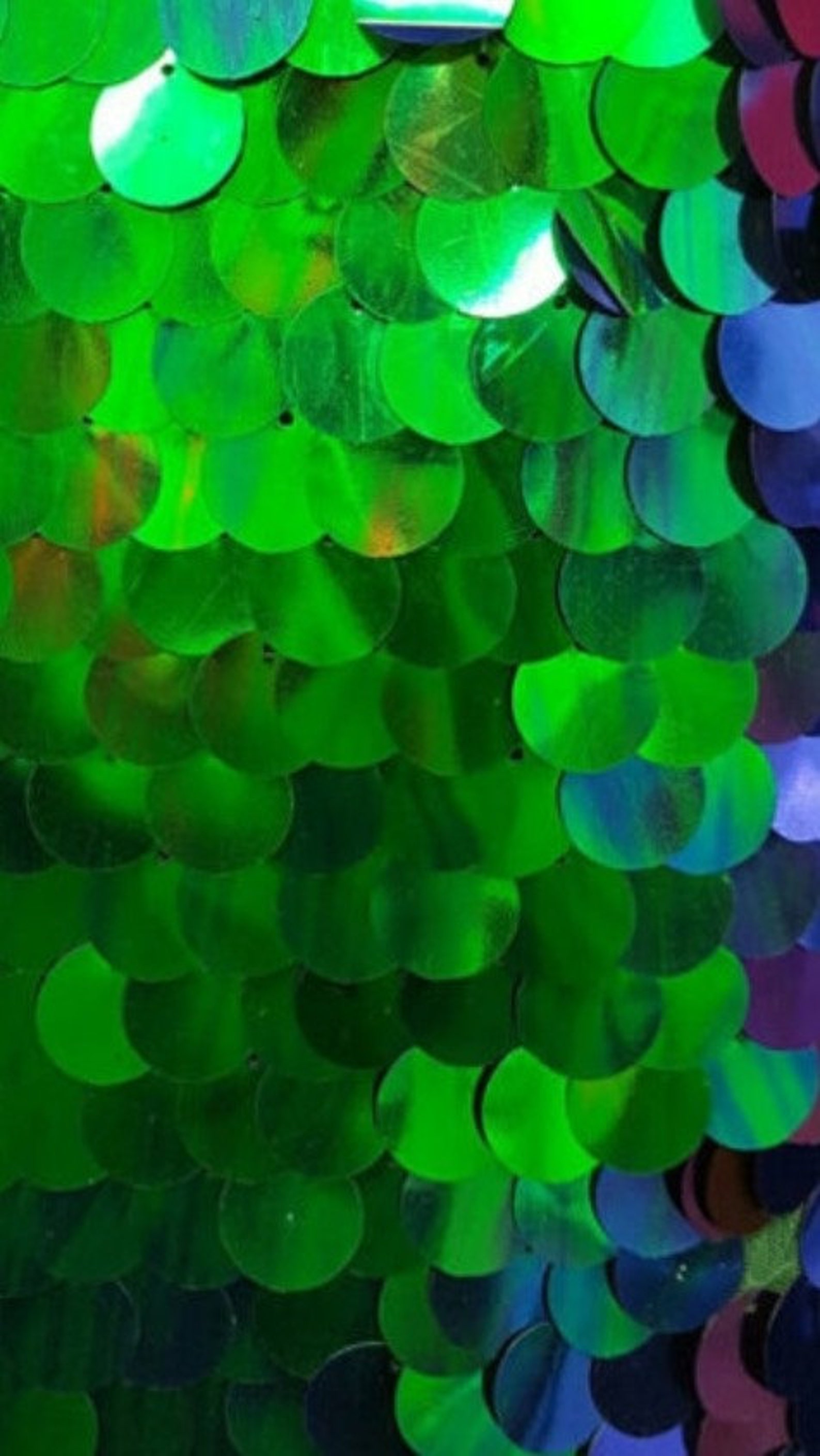 New Iridescent 20millimeters Paillette Sequin Green/blue Color - Etsy